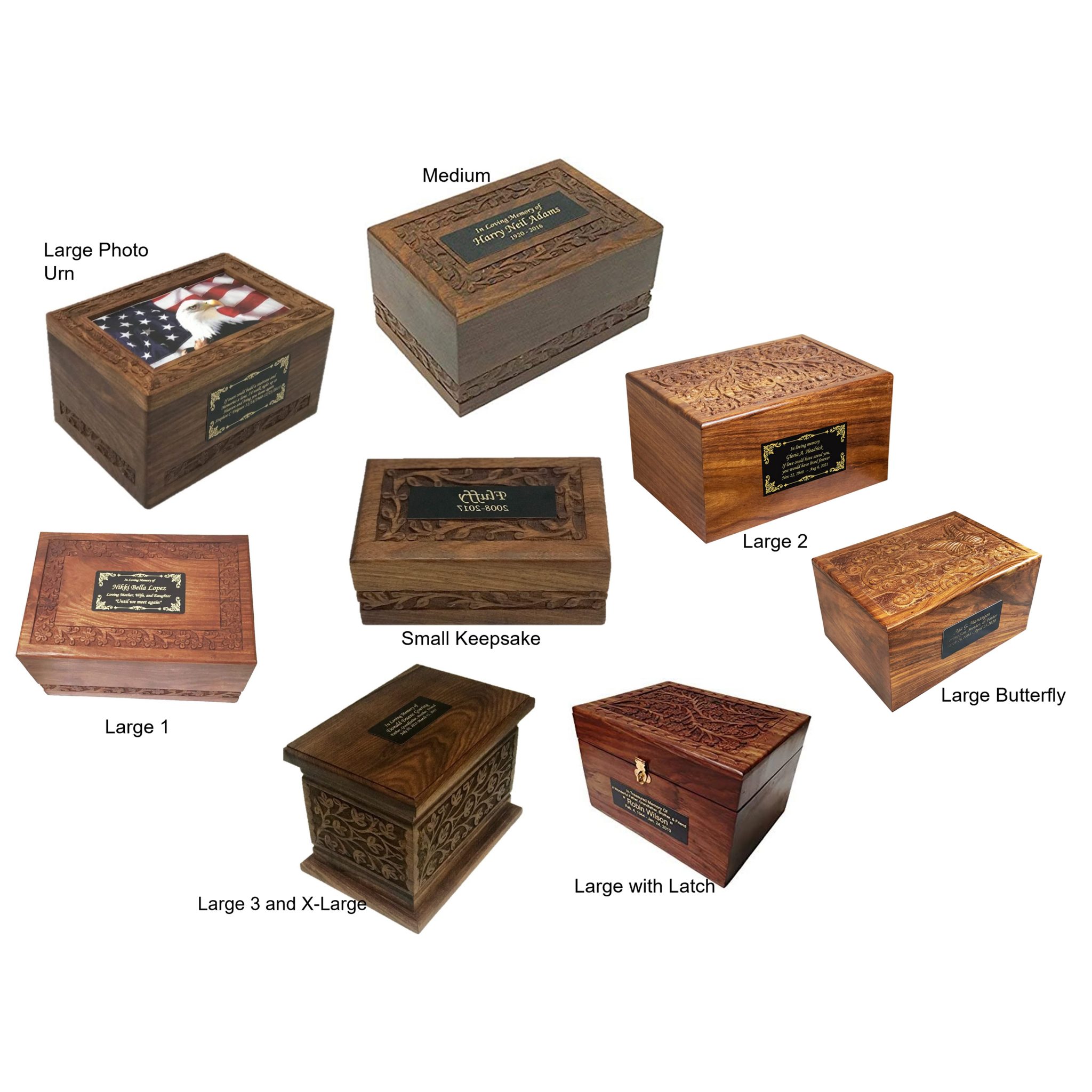 Hand Engraved Urns – New World Accents